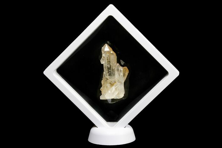 4.4" (Large) Floating Frame Display Cases With Stands - White For Sale ...