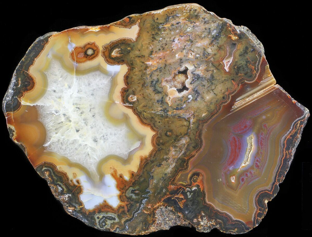 Bargain, 9" Polished Brazilian Agate Slice (#68449) For Sale ...