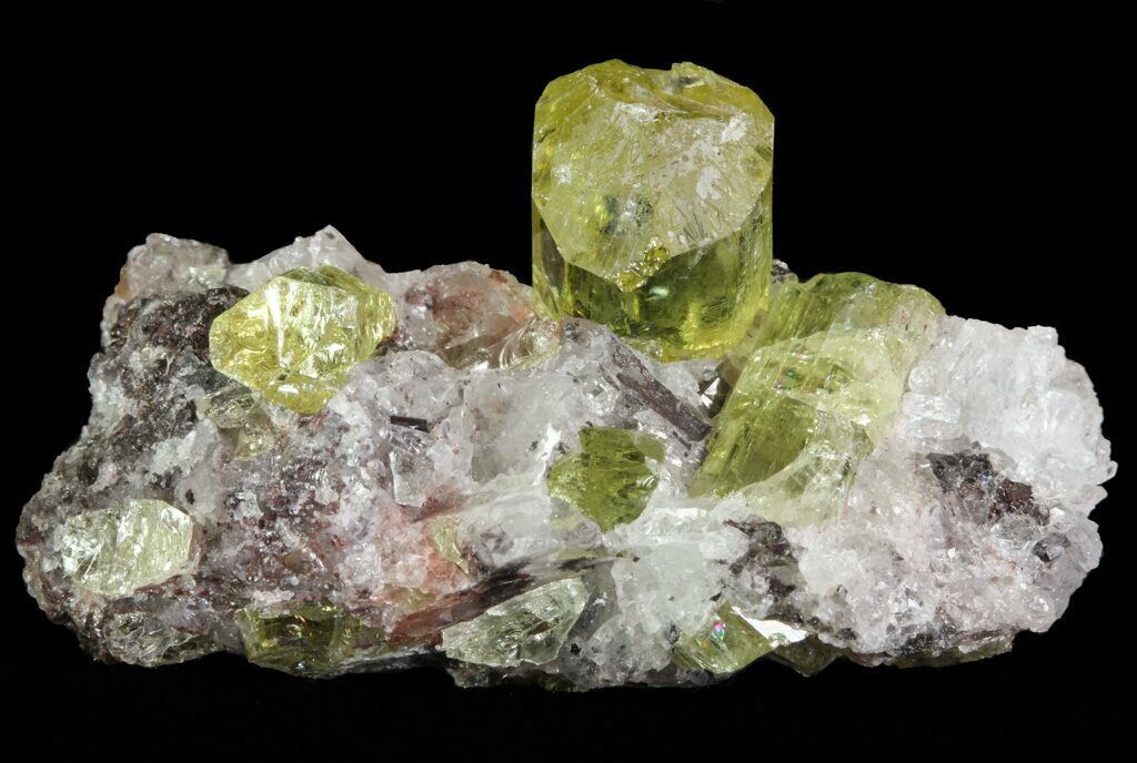 .63" Apatite Crystals with Quartz - Durango, Mexico (#64017) For Sale ...