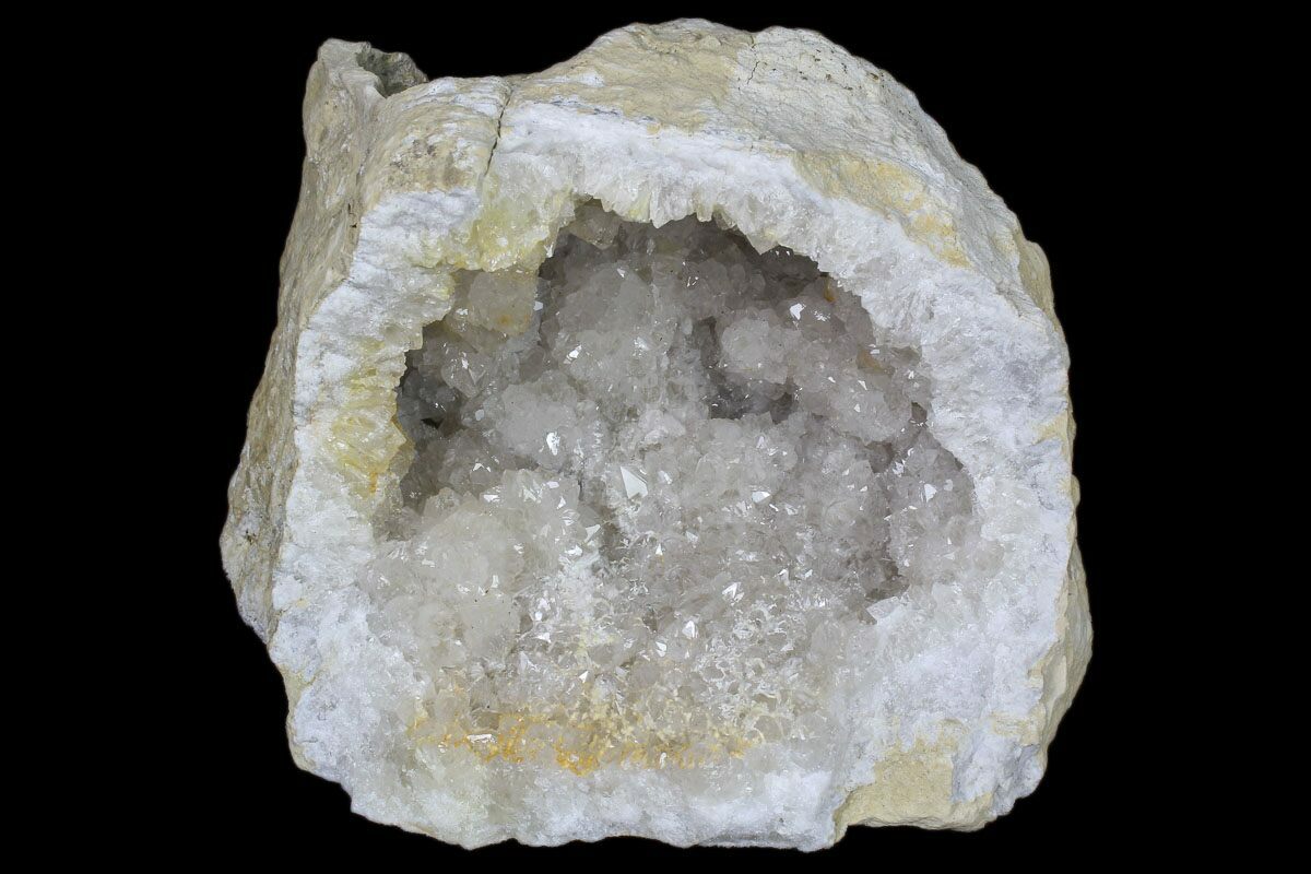 6.3" Keokuk Quartz Geode (Half) - Iowa For Sale (#83399) - FossilEra.com