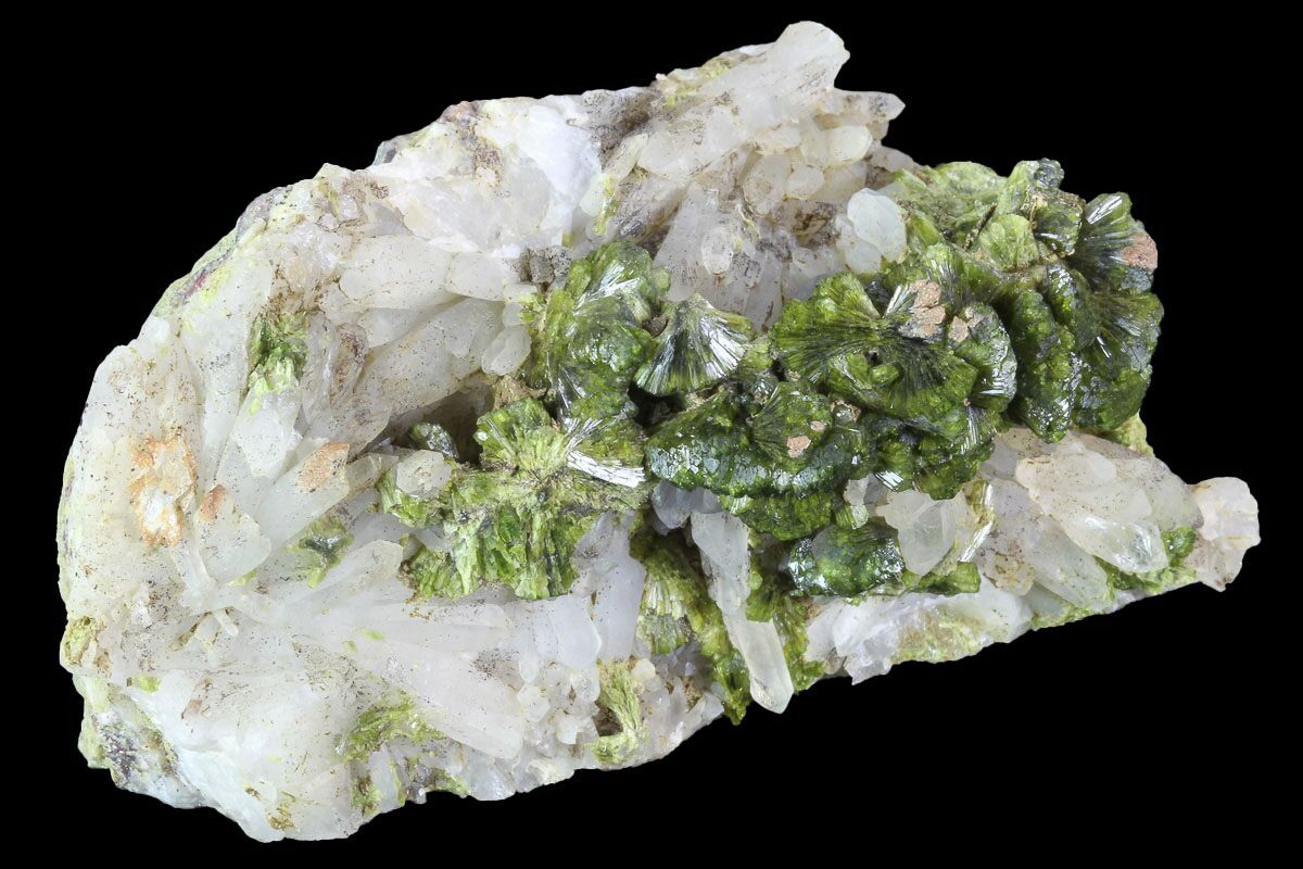 2.8" Lustrous Epidote with Quartz Crystals - Morocco (#91214) For Sale ...