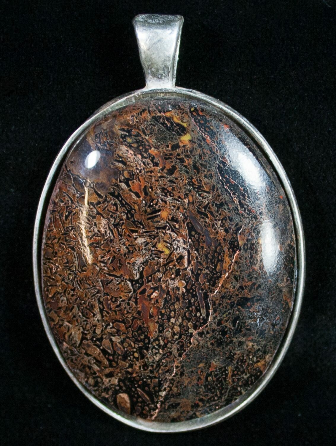 Agatized Dinosaur Bone Pendant (#9354) For Sale - FossilEra.com