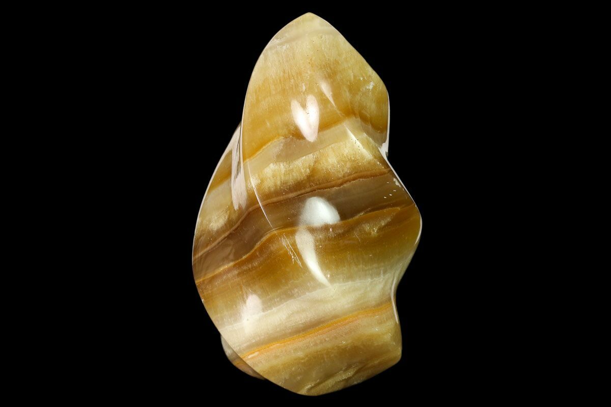 5.1" Polished, Brown Calcite Flame - Madagascar (#149631) For Sale ...