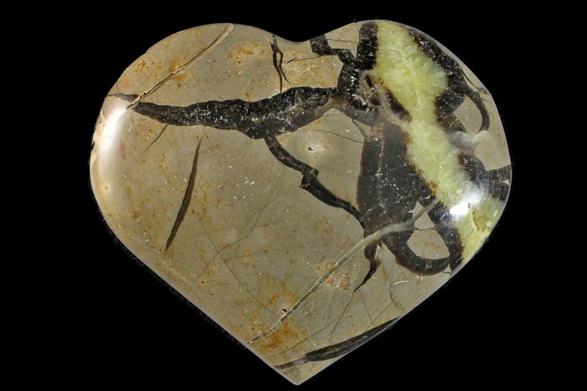 Bargain, 3.6" Polished Septarian Heart - Madagascar (#156668) For Sale ...