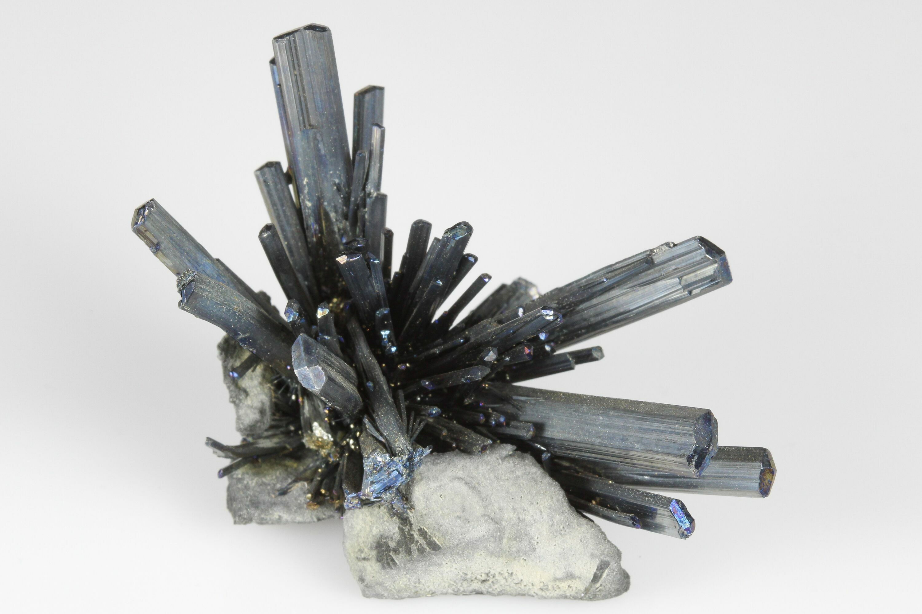 1.95" Lustrous, Metallic Stibnite Crystal Spray On Matrix - China ...