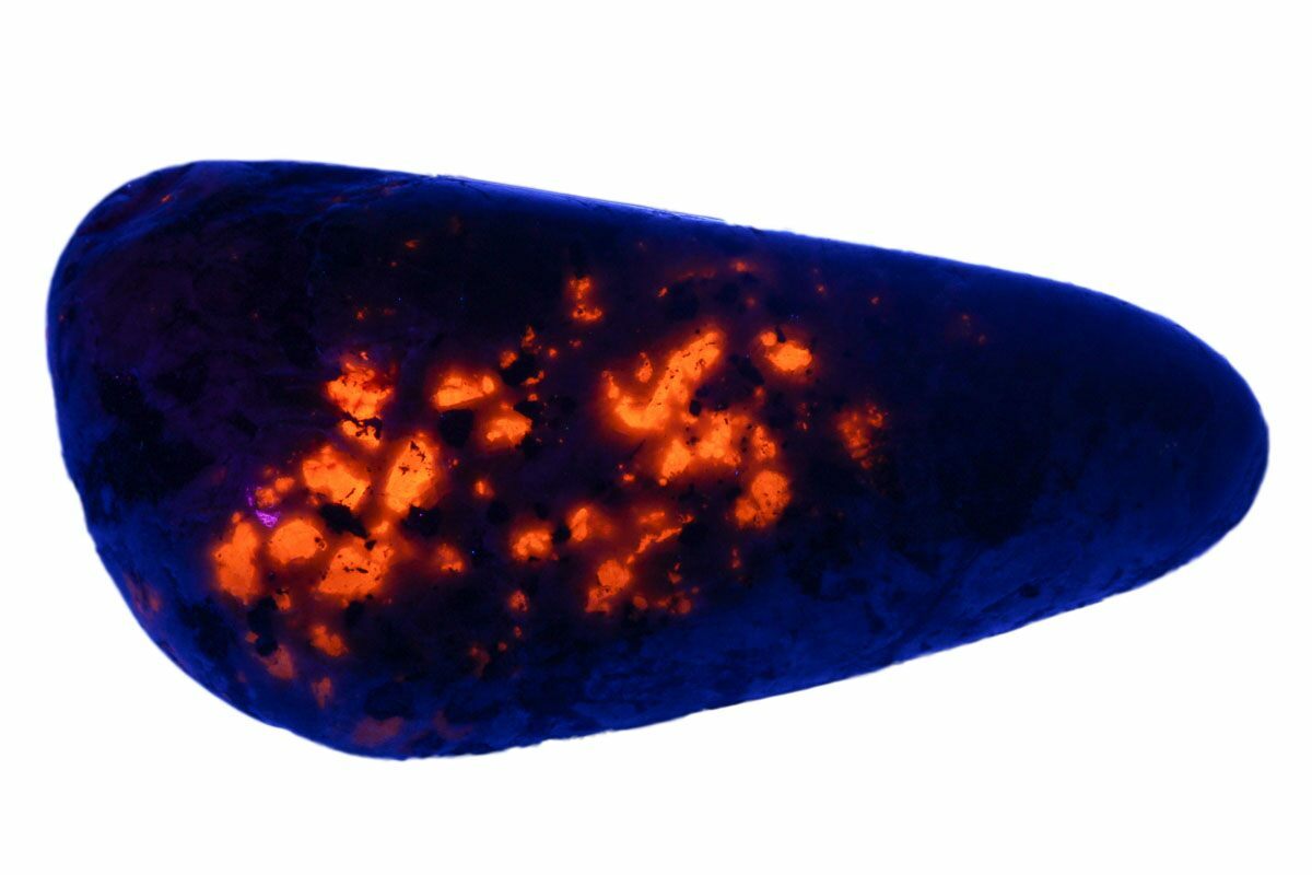 1.5" Polished Yooperlite Pebble - Highly Fluorescent! (#177440) For ...