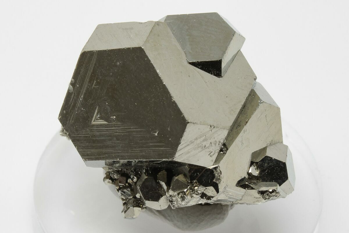 1.25" Shiny, Pyritohedral Pyrite Crystal Cluster - Peru (#195655) For ...