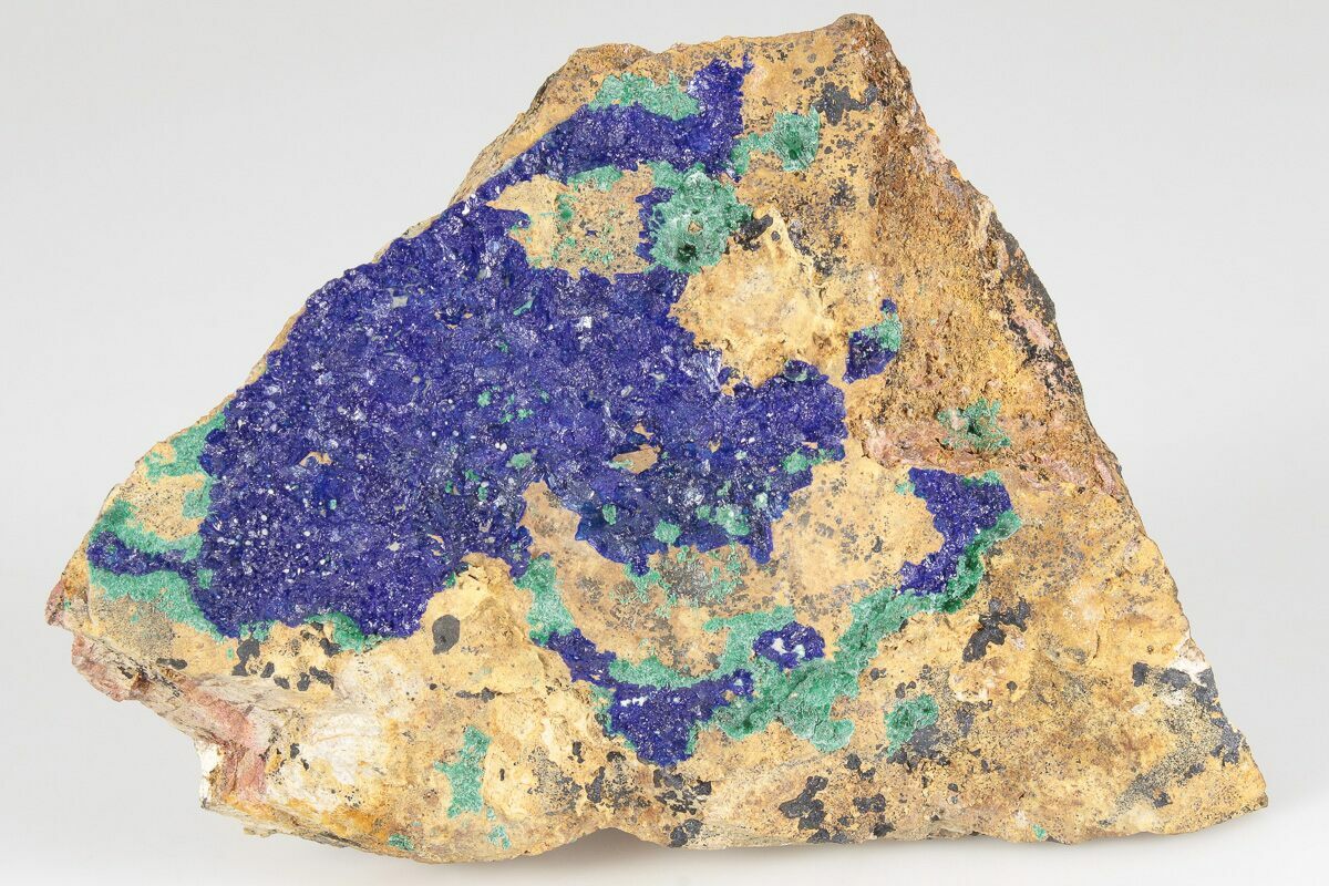 3.4" Druzy Azurite and Malachite on Matrix - Morocco (#202695) For Sale ...