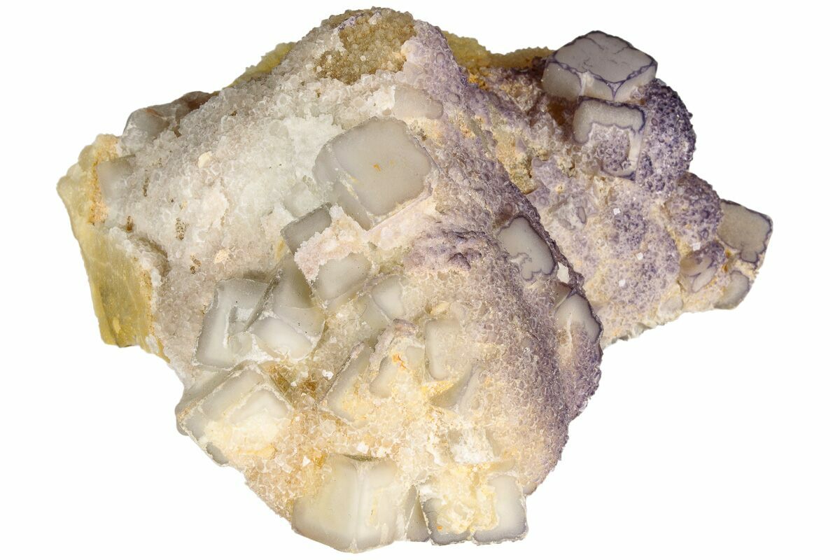 4.5" Purple Edge Fluorite Crystal Cluster - Qinglong Mine, China ...