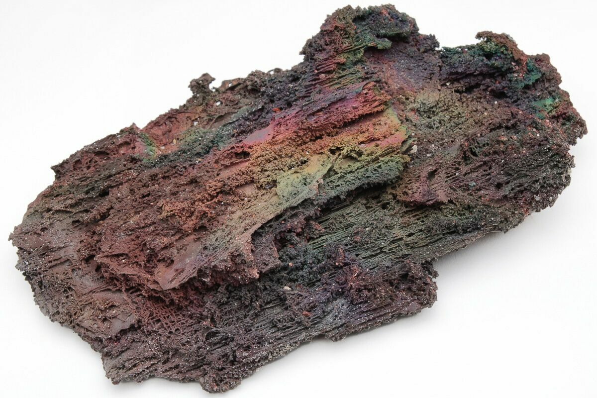 4.9" Vibrant, Iridescent Hematite After Goethite Formation - Georgia ...