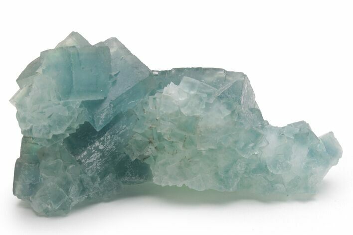 3.8" Cubic, Blue-Green Fluorite Crystal Cluster with Phantoms - China ...