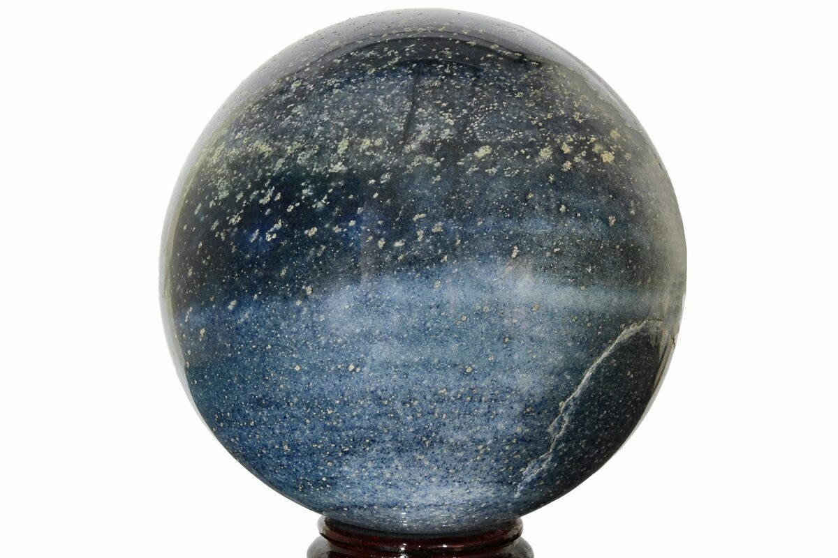 6.6" Polished Dumortierite Sphere - Madagascar (#217350) For Sale ...