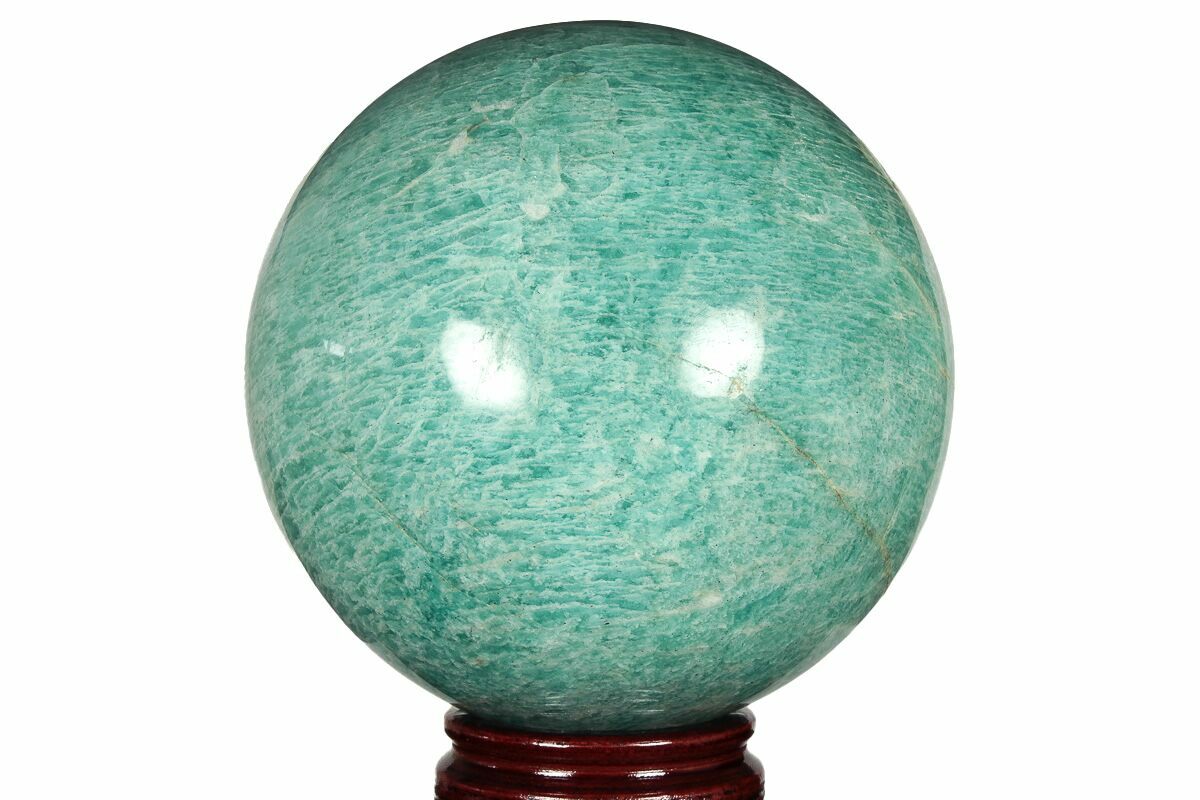 4.45" Chatoyant, Polished Amazonite Sphere - Madagascar (#223314) For ...