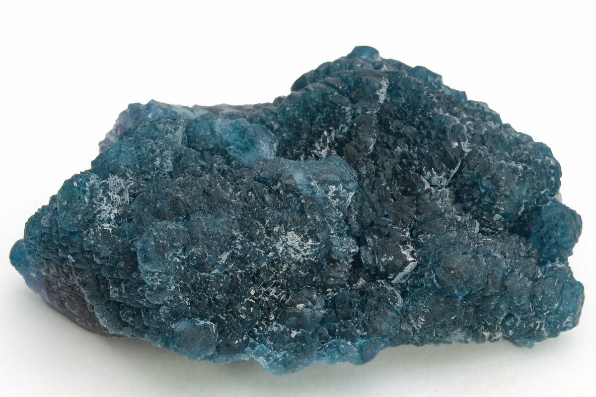 2.6" Blue, Cubic/Octahedral Fluorite Encrusted Quartz - Inner Mongolia ...