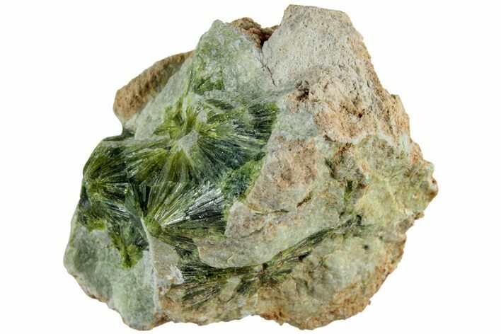 1.45" Radiating, Green Wavellite Crystal Aggregation - Arkansas ...