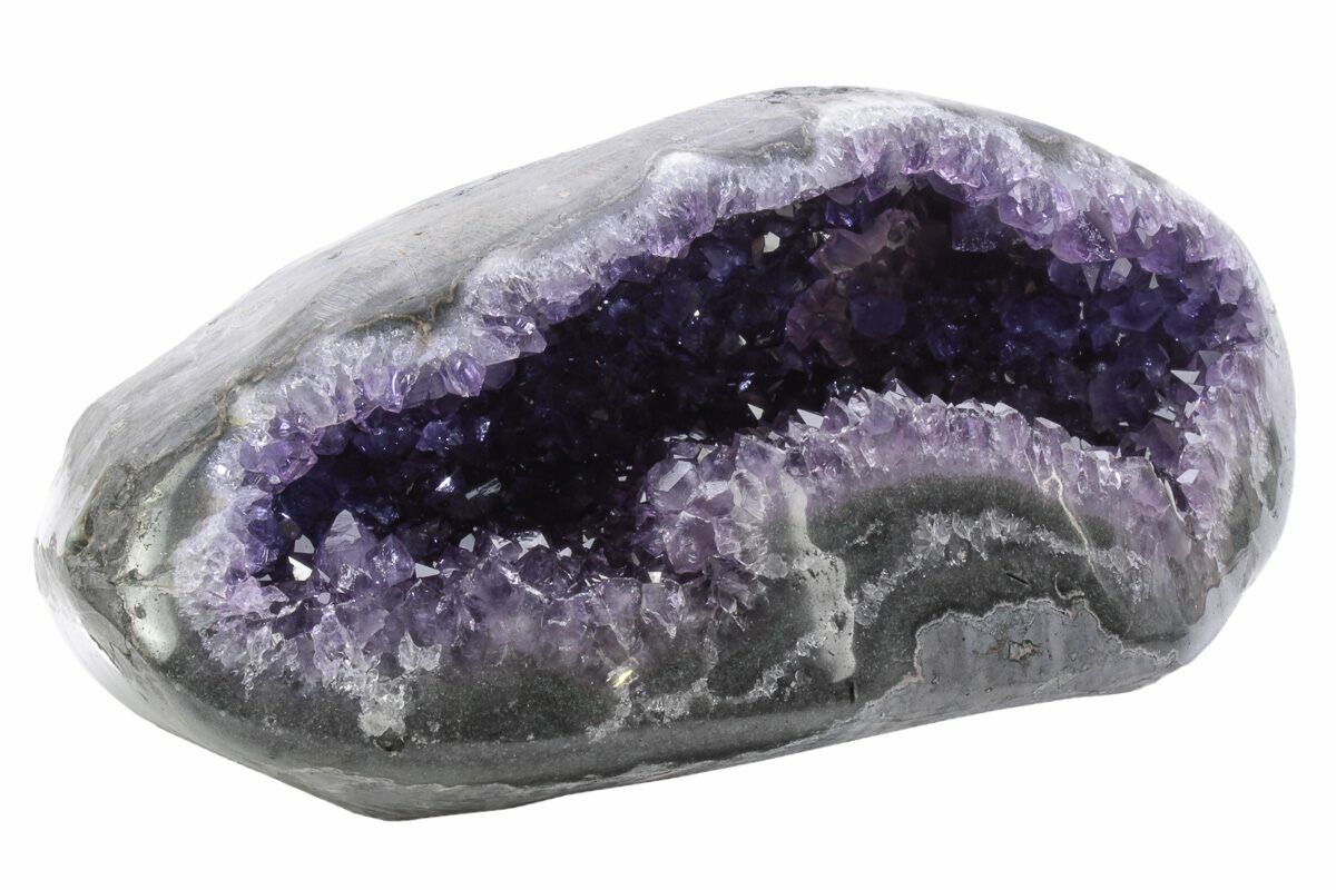 10.8" Purple Amethyst Geode with Polished Face - Uruguay (#233683) For ...