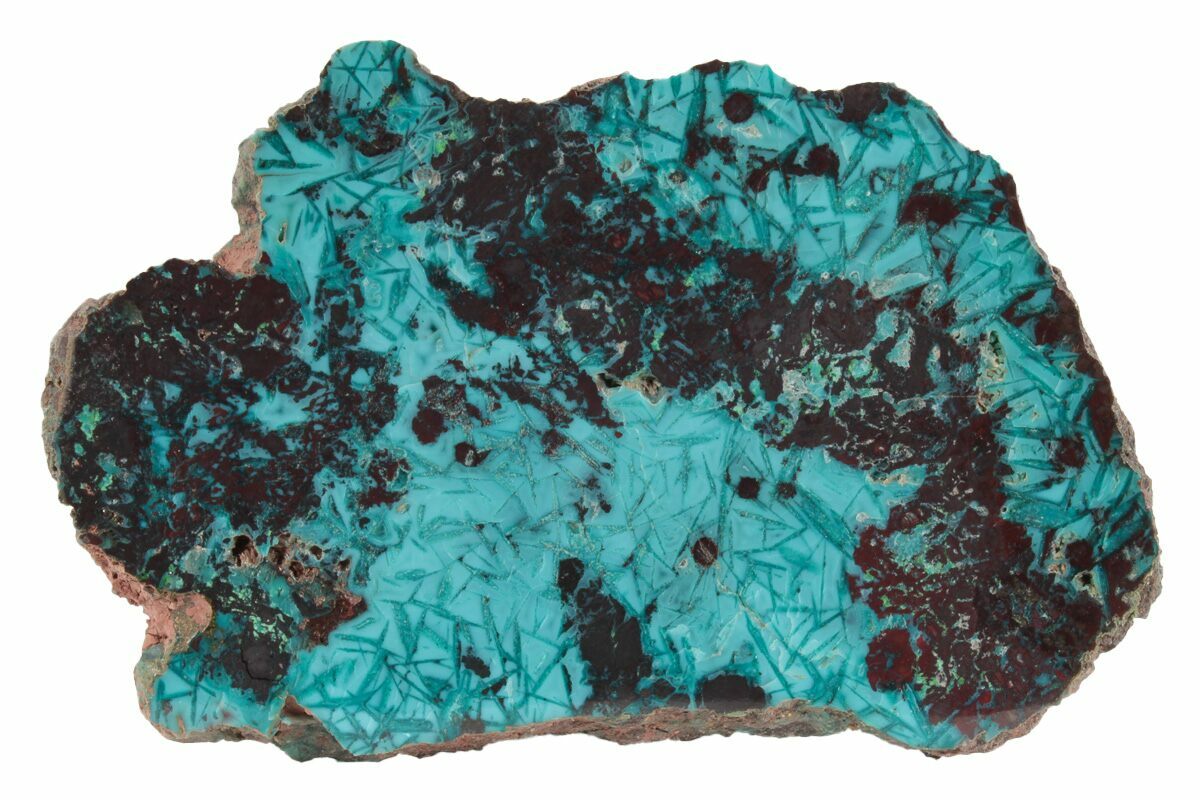2.4" Colorful Chrysocolla and Shattuckite Slab - Mexico (#236840) For ...