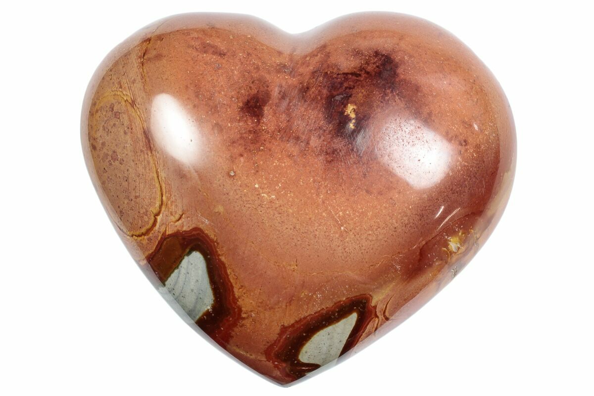 3.9" Wide, Polychrome Jasper Heart - Madagascar (#239075) For Sale ...