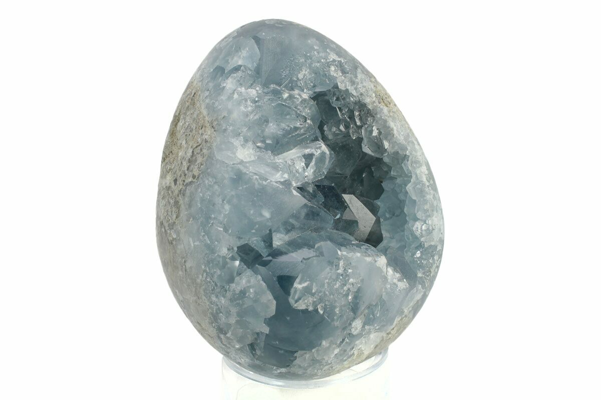3.65" Crystal Filled Celestine (Celestite) "Egg" Geode - Madagascar ...