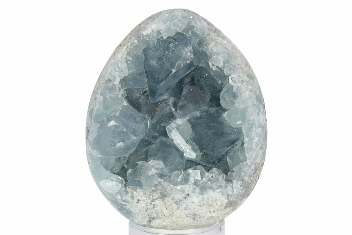 2.85" Crystal Filled Celestine (Celestite) "Egg" Geode - Madagascar ...