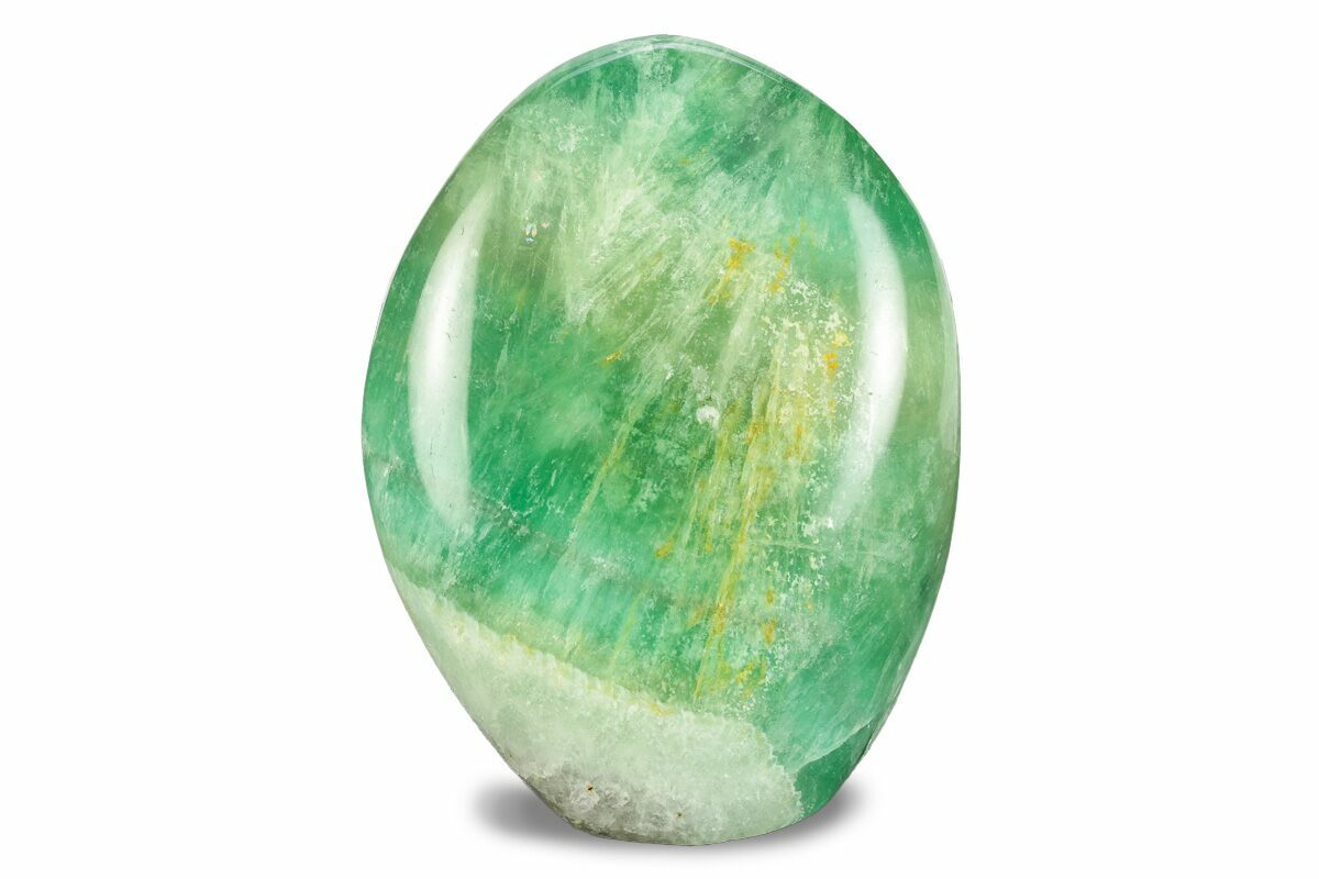 3.95" Free-Standing, Polished Green Fluorite - Madagascar (#246143) For ...