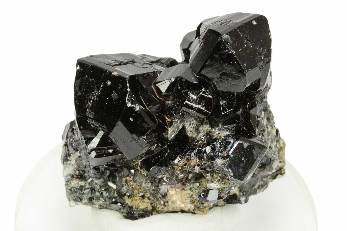 1.4" Gemmy Cassiterite Crystals on Quartz - Viloco Mine, Bolivia ...