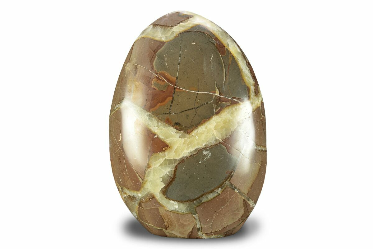 5.1" Free-Standing, Polished Red Septarian - Madagascar (#247548) For ...