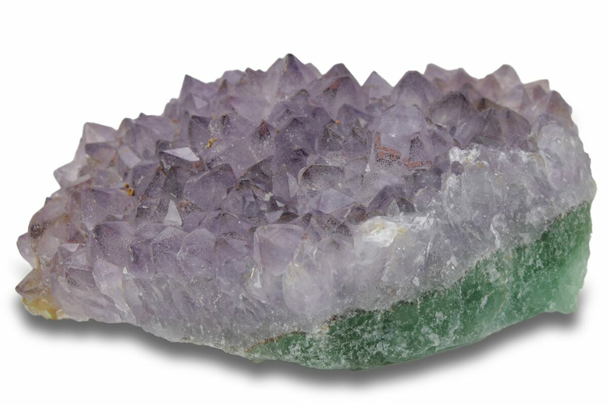1.45" Amethyst Crystals on Fluorite - Nancy Hanks Mine, Colorado ...