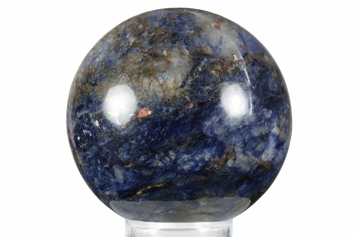 2.6" Deep Blue, Polished Sodalite Sphere (#241732) For Sale - FossilEra.com