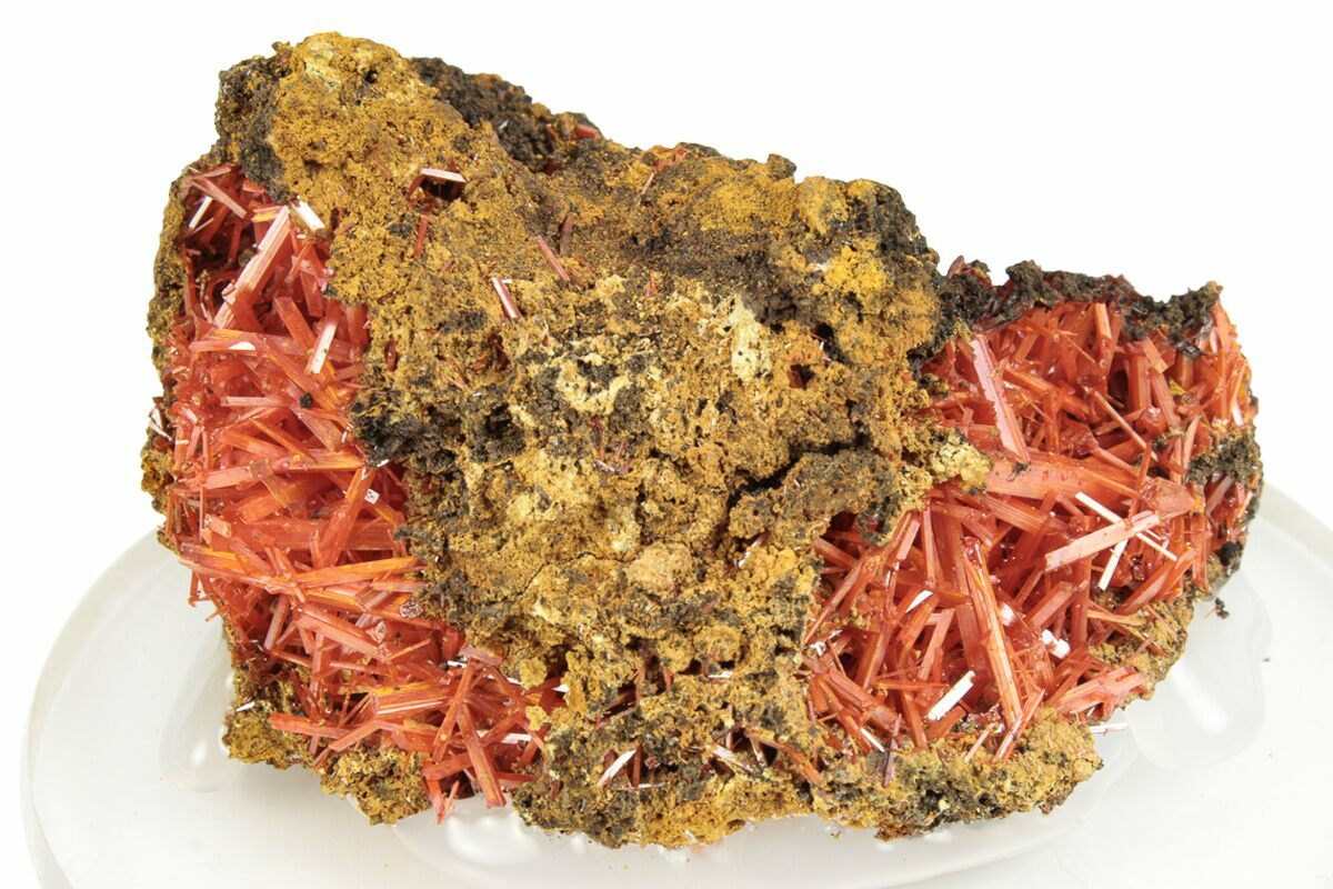 2.3" Bright Orange Crocoite Crystal Cluster - Tasmania (#250027) For ...