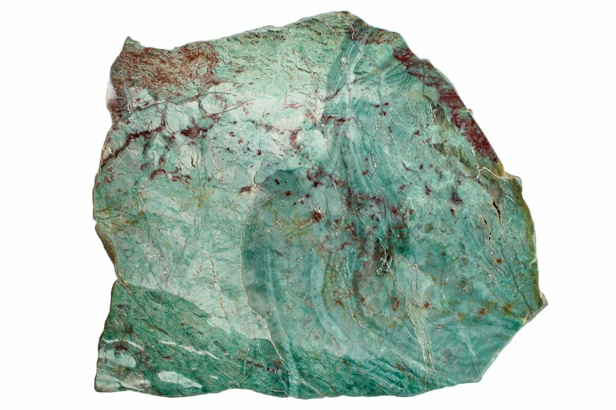 7.2" Polished Fuchsite Chert (Dragon Stone) Slab - Australia (#250372 ...