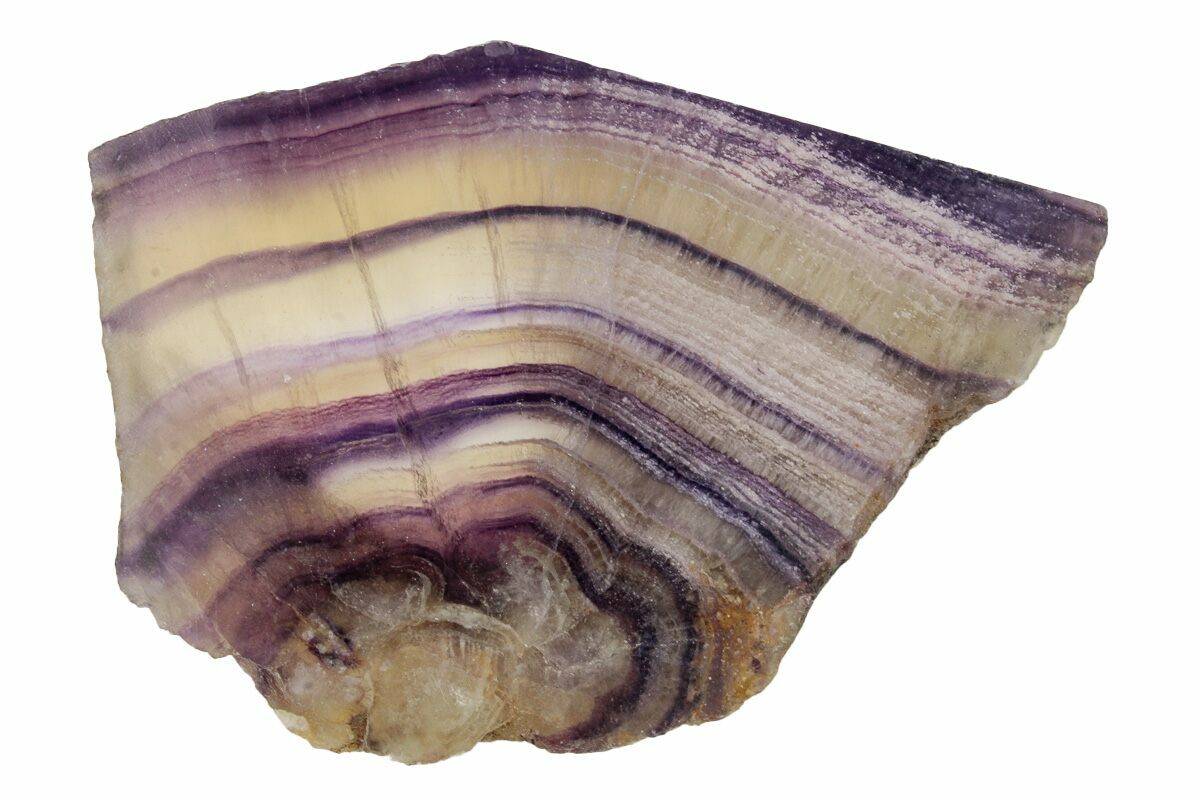 Colorful, 3.75" Polished Rainbow Fluorite Slab (#250498) For Sale ...