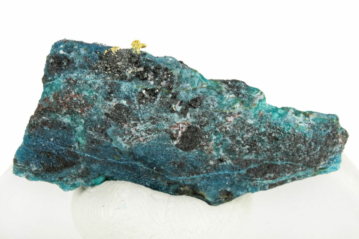 .85" Native Gold in Shattuckite - Namibia (#260095) For Sale ...