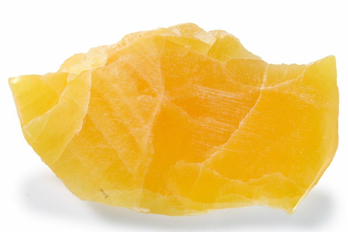 5.4" Polished, Orange, Honeycomb Calcite Slab - Utah (#264236) For Sale ...