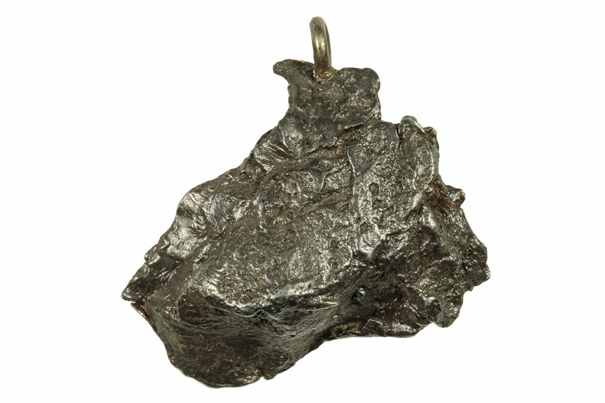 .95" Sikhote-Alin Iron Meteorite Pendant (Necklace) (#264481) For Sale ...