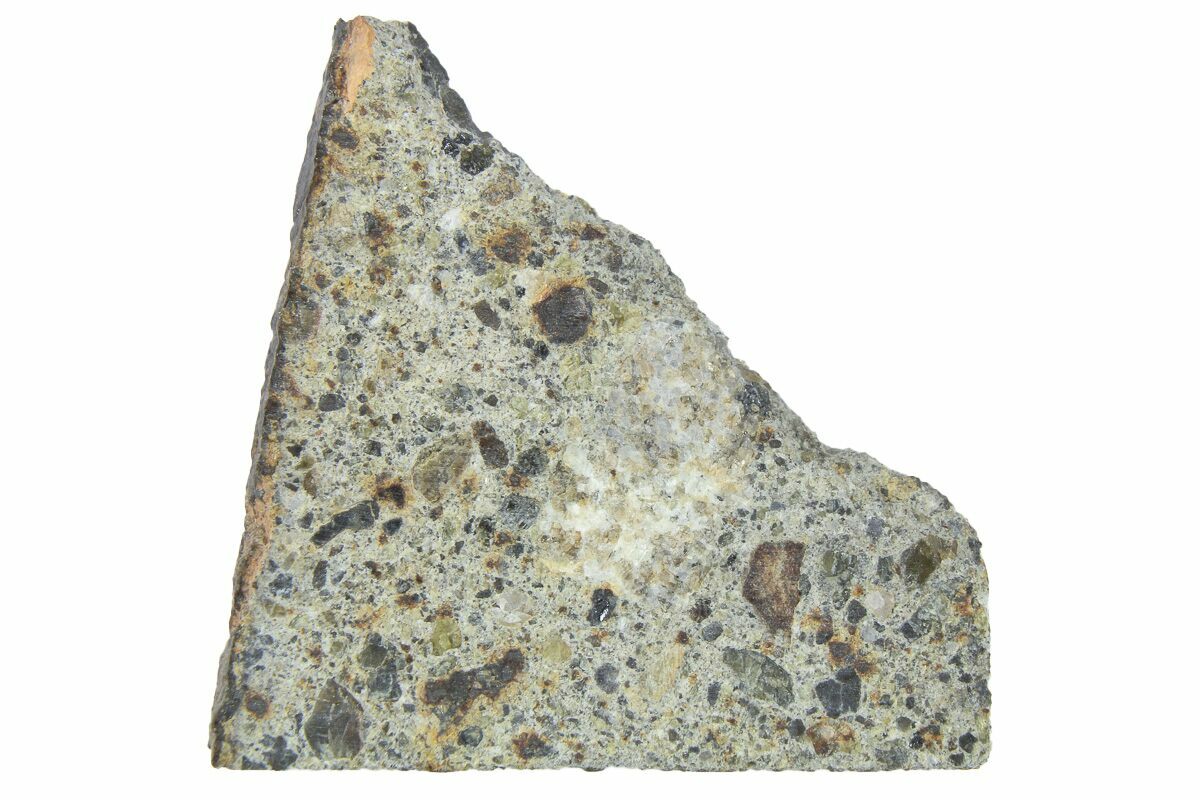 .77" Howardite Meteorite (1.39 g) Slice - From 4 Vesta Minor-Planet ...