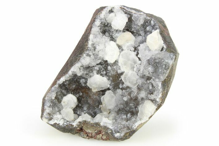 1.95" Sparkling Druzy Quartz and Calcite on Basalt - India (#266954 ...