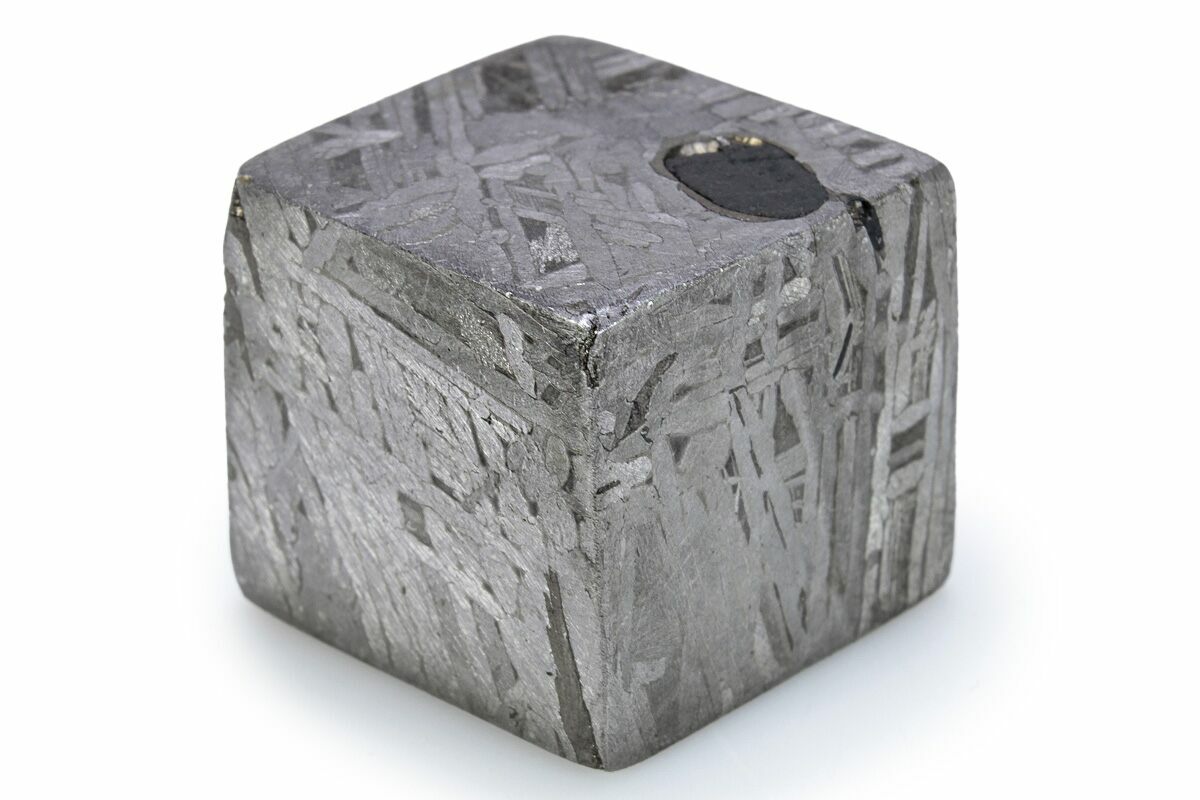 .9" Etched Muonionalusta Meteorite Cube (76 g) - Sweden (#271195) For ...