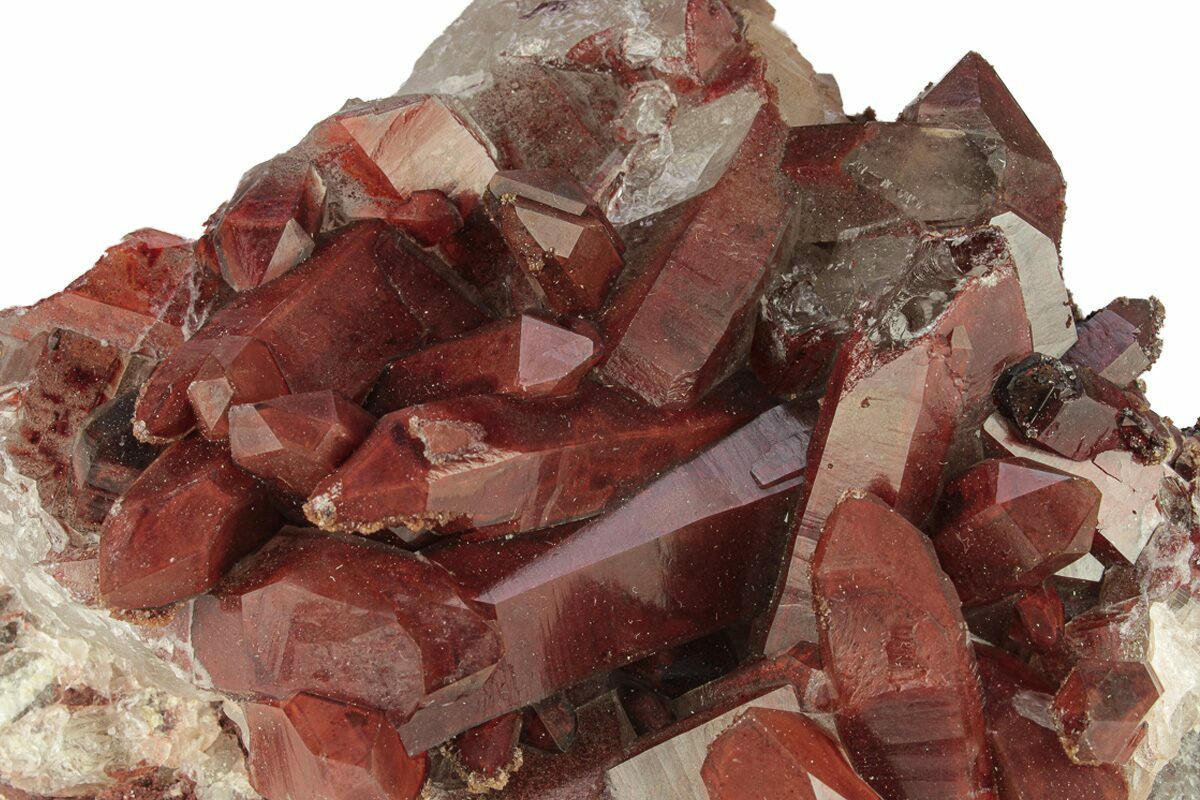 5.9" Natural, Red Quartz Crystal Cluster - Morocco (#271793) For Sale ...