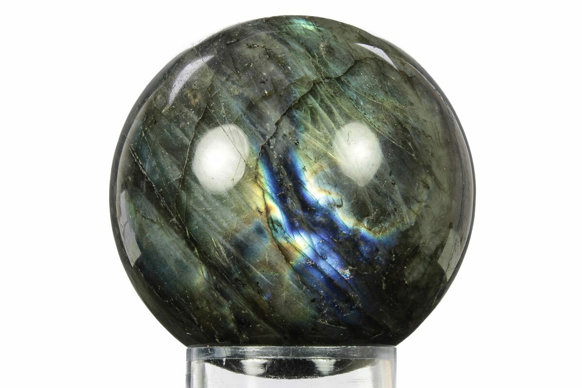 2.15" Flashy, Polished Labradorite Sphere - Great Color Play (#277254 ...