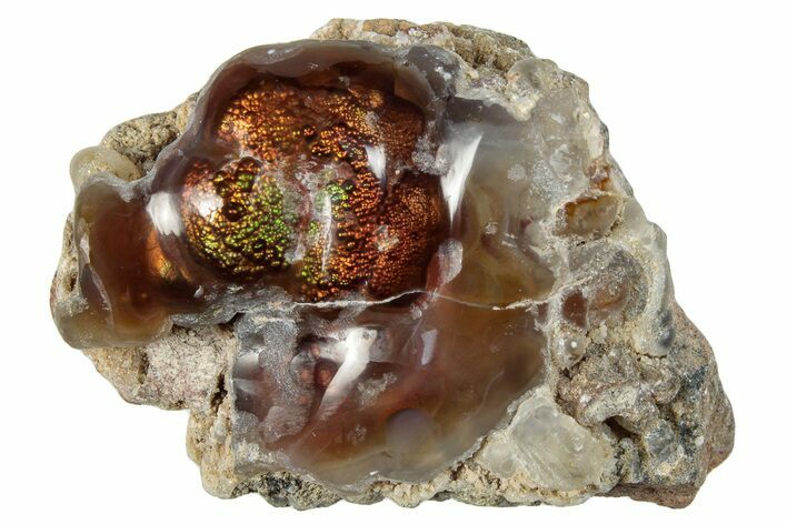 1.9" Polished Fire Agate - Calvillo Mines, Mexico (#277863) For Sale ...