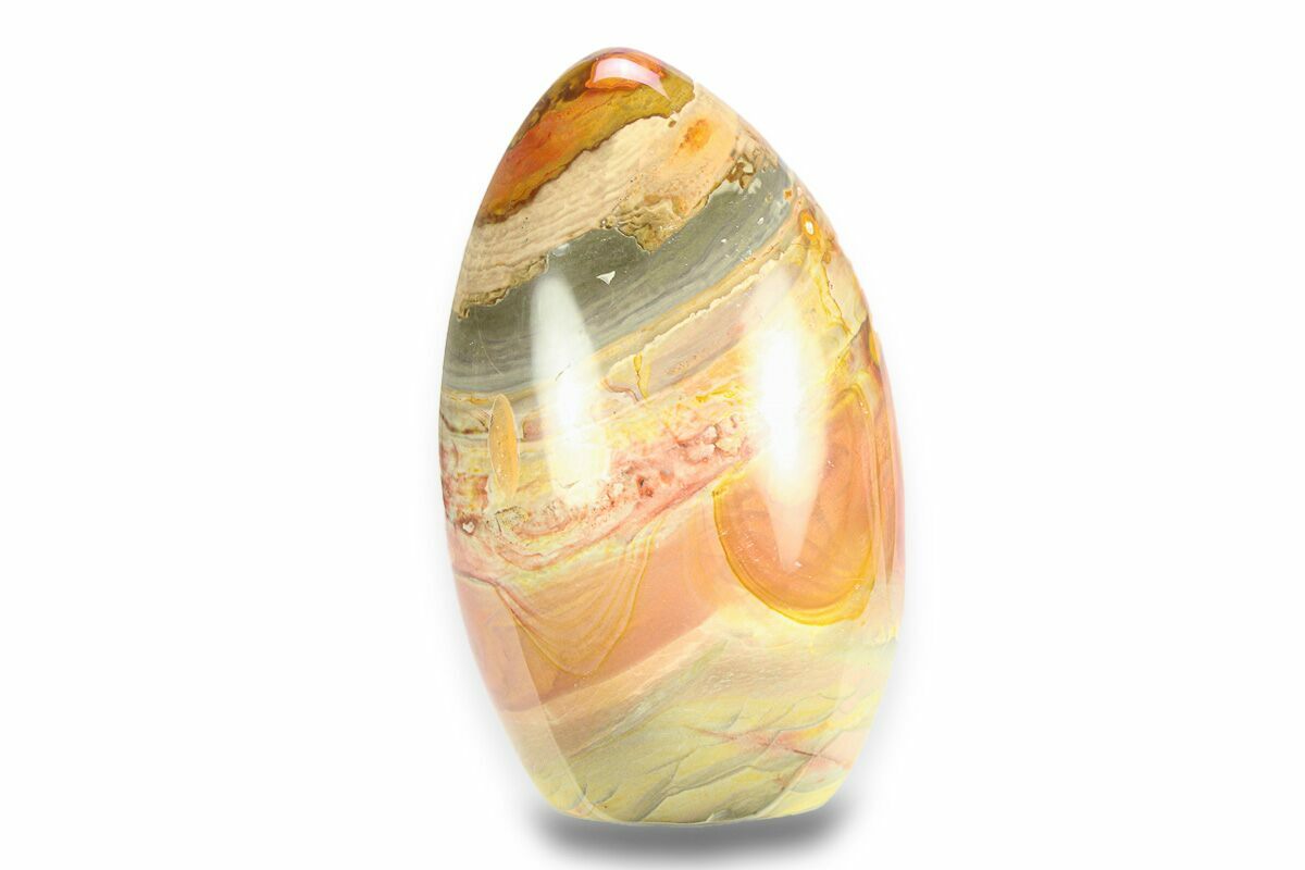 7" Free-Standing, Polished Polychrome Jasper - Madagascar (#283290) For ...