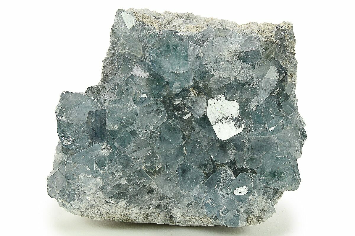 4.3" Sparkling Celestine (Celestite) Crystal Cluster - Madagascar ...