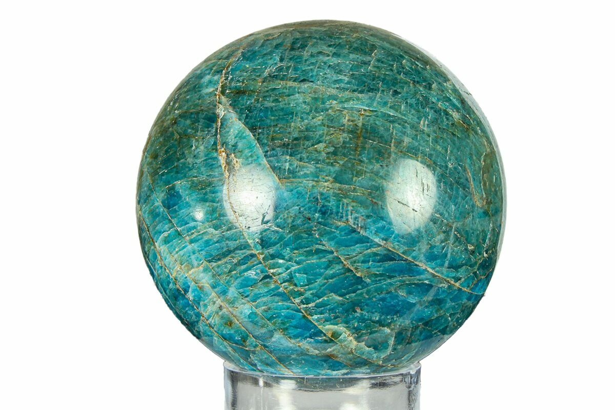 2.35" Bright Blue Apatite Sphere - Madagascar (#293548) For Sale ...