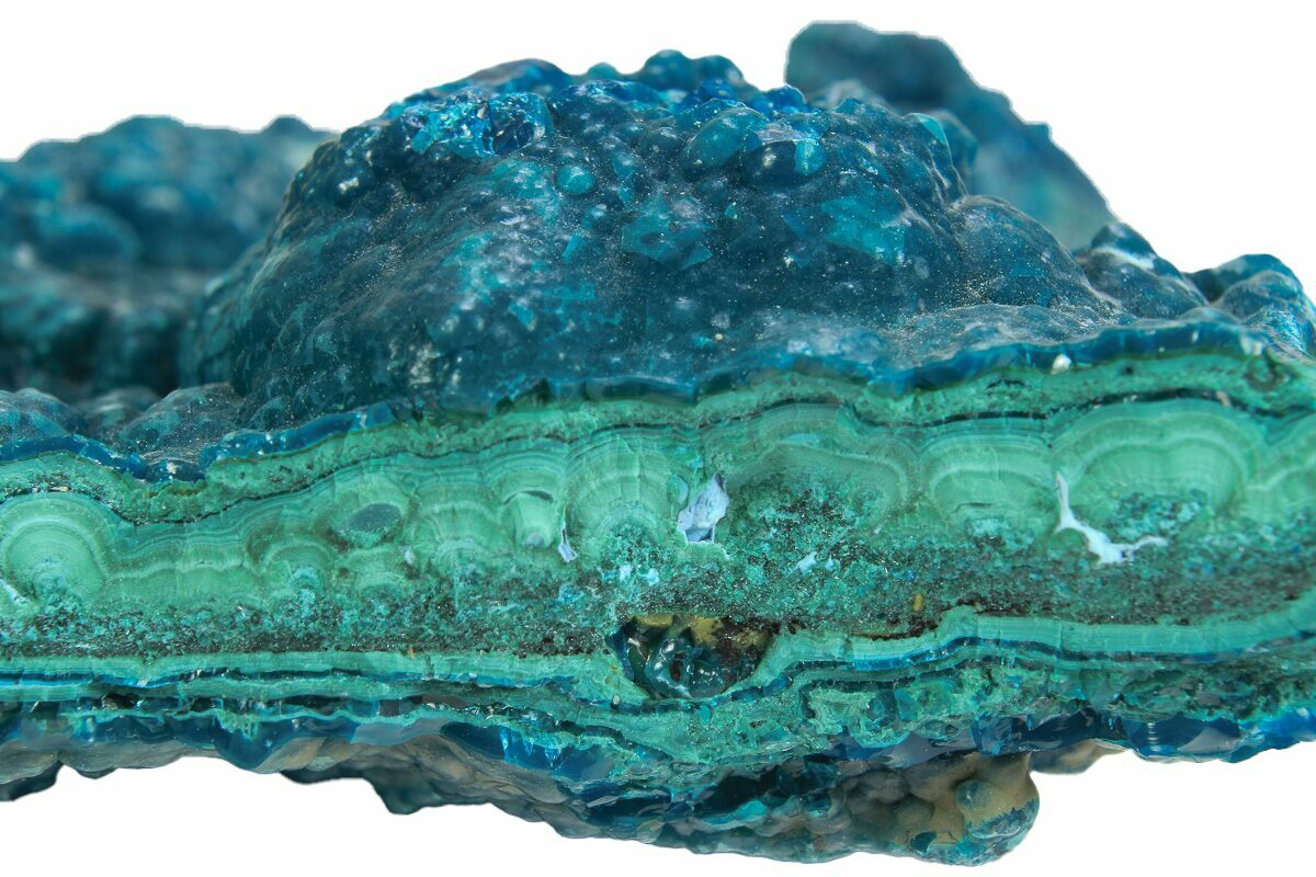 3.7" Brilliant Teal Botryoidal Chrysocolla and Malachite - Chile ...
