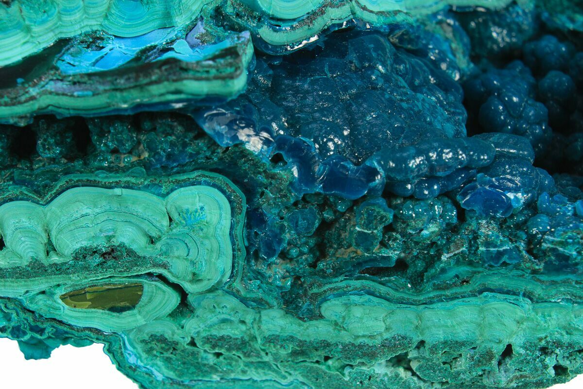 8.1" Brilliant Teal Botryoidal Chrysocolla and Malachite - Chile ...