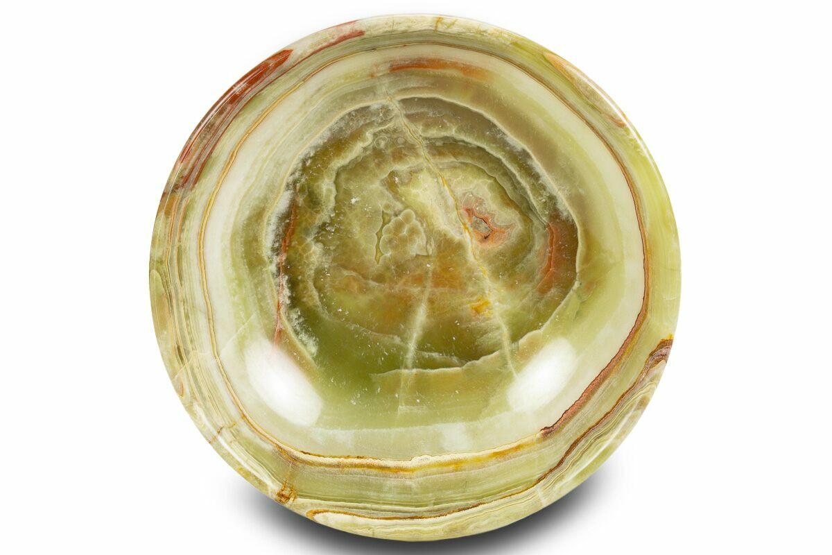 5.9" Polished Green Banded Calcite Bowl - Pakistan (#301353) For Sale ...