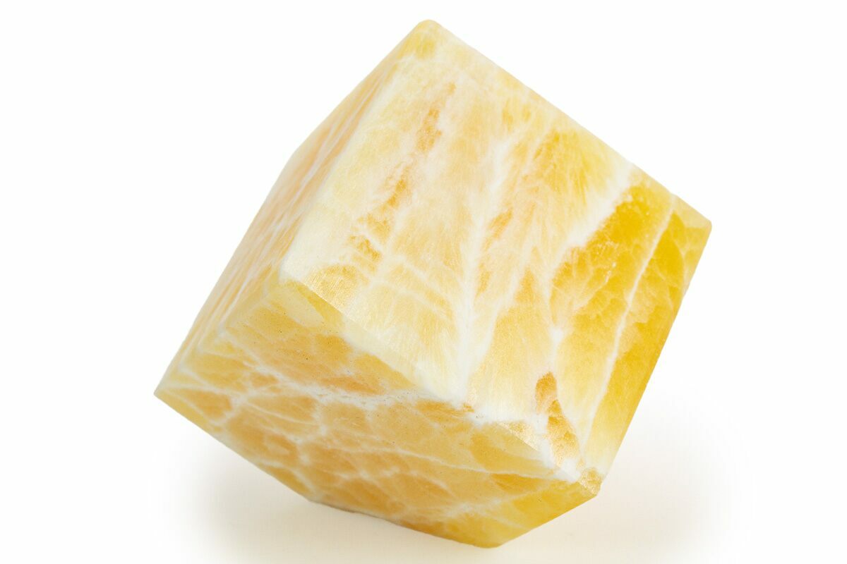 2" Polished Orange Honeycomb Calcite Cube - Utah (#307779) For Sale ...