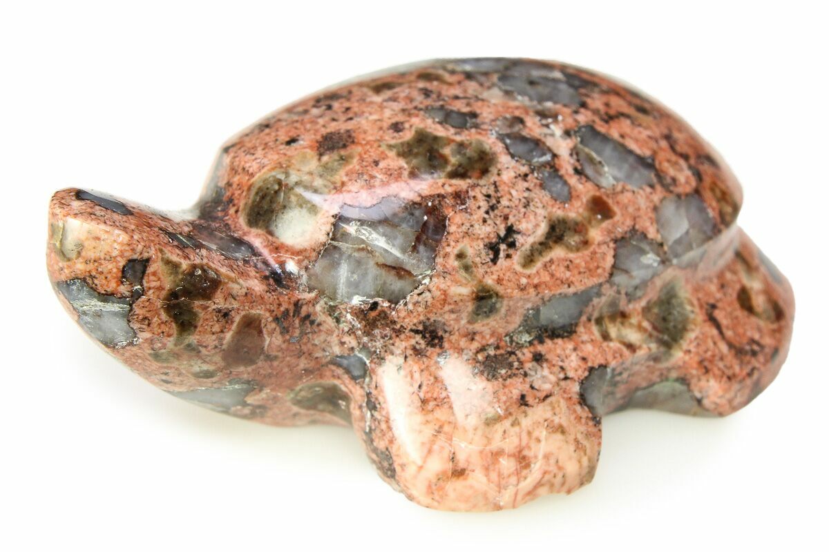 1.6" Carved Red Granite Turtle - Arizona (#308538) For Sale - FossilEra.com
