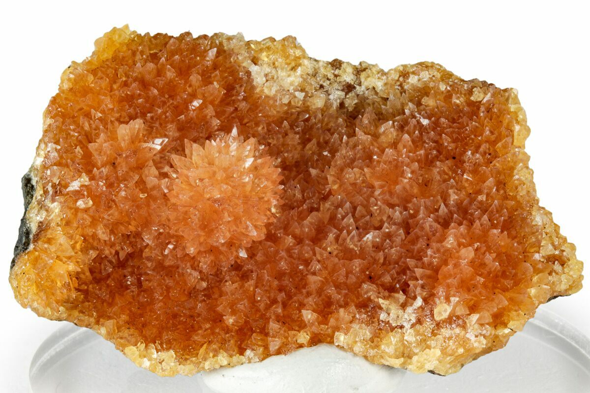 1.85" Intense Orange Calcite Crystal Cluster - Poland (#311633) For ...